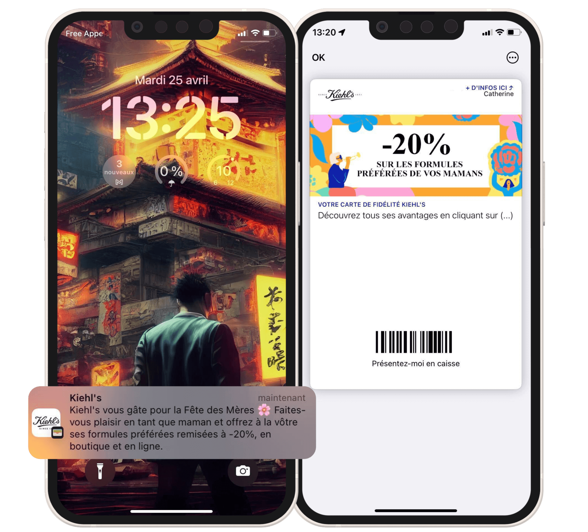 Quelques exemples de campagnes wallet à l'occasion de la fête des mères ...